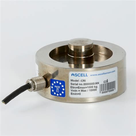 Compression Load Cell Cri C3 Ascell Sensorsl Button Type For Hopper For Silo