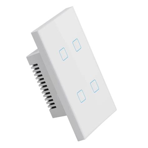 US BR 4 Gang Smart Light Switch Separate Control 4 Ways And Voice Control