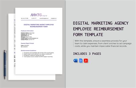 Editable Reimbursement Templates In Pdf To Download