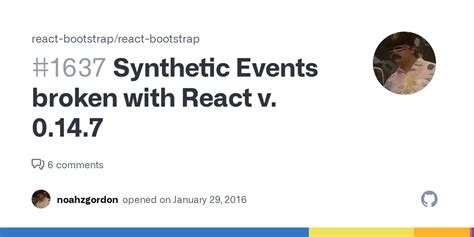Synthetic Events Broken With React V 0147 · Issue 1637 · React