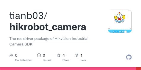 GitHub Tianb Hikrobot Camera The Ros Driver Package Of Hikvision Industrial Camera SDK