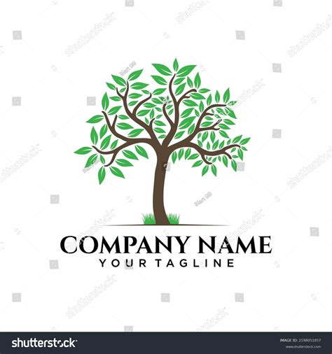 Tree Company Logo Design Vector Stock Vector Royalty Free 2198051857 Shutterstock