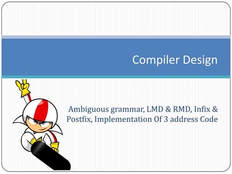Intermediate Code Generation Compiler Design Ppt