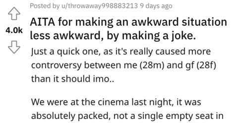 He Made a Joke to Try to Make a Situation Less Awkward. Is He a Jerk?