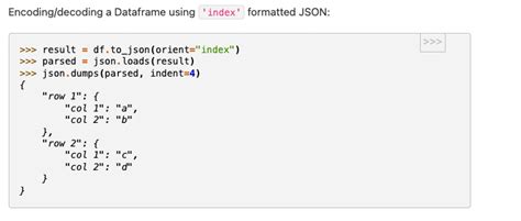 BUG To Json Ignores Index True Issue Rapidsai Cudf GitHub