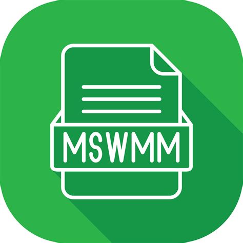 MSWMM File Format Vector Icon Vector Art At Vecteezy
