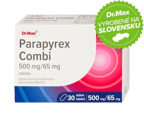 Parapyrex Combi 500 mg / 65mg 1×30tbl, liek proti bolesti a horúčke