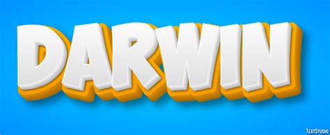 Darwin Text Effect And Logo Design Name