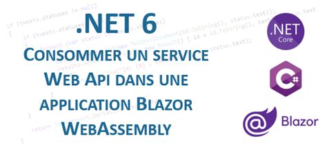 6 consommer un service web api dans une application blazor