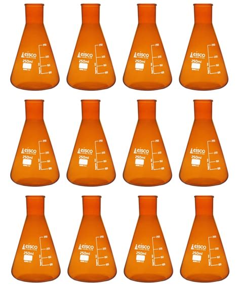 Eisco™ Amber Glass Erlenmeyer Flasks Fisher Scientific
