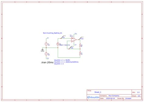 Non Inverting OpAmp Platform For Creating And Sharing Projects OSHWLab
