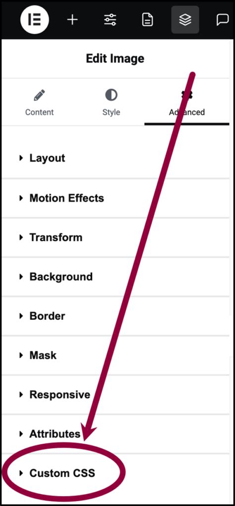 add custom css elementor