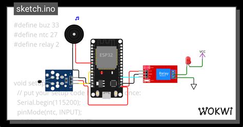 Ntc Relay Wokwi Esp32 Stm32 Arduino Simulator