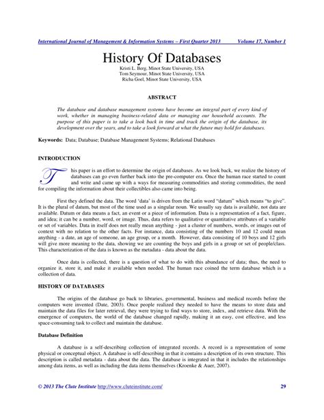 introduction to database