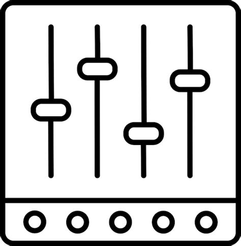 Premium Vector Controls Outline Vector Illustration Icon