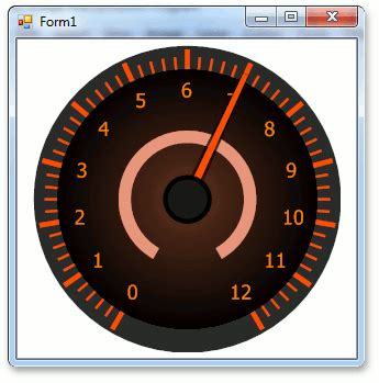 How To Create A Circular Gauge Design Time Winforms Controls Devexpress Documentation