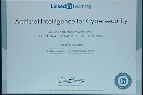 Sunil Kumar On Linkedin Cybersecurity Artificialintelligence Ai