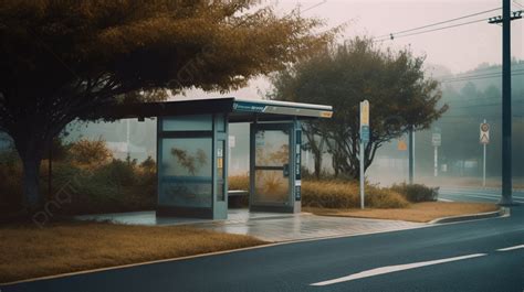 공원에서 버스 정류장 장면 버스 정류장의 먼 전망 고화질 사진 사진 멈추다 배경 일러스트 및 사진 무료 다운로드 Pngtree