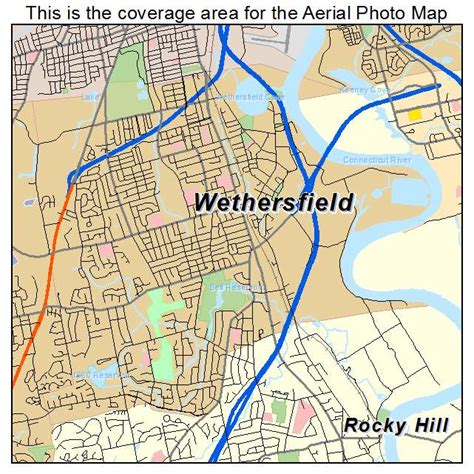 Aerial Photography Map Of Wethersfield Ct Connecticut