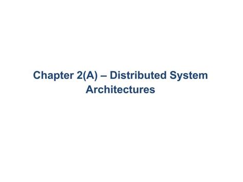 Chapter 2 Architectures23ppt