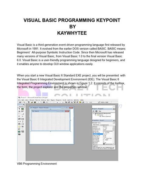 Visual Basic Programming Keypoint Pdf Data Type String Computer