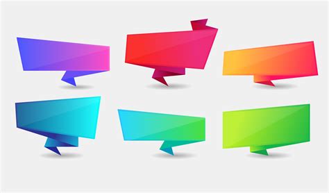 Colorful Speech Bubble Set Text Box Pop Up Design Set Vector Art At Vecteezy