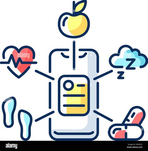 Health Data Collection Rgb Color Icon Stock Vector Image And Art Alamy