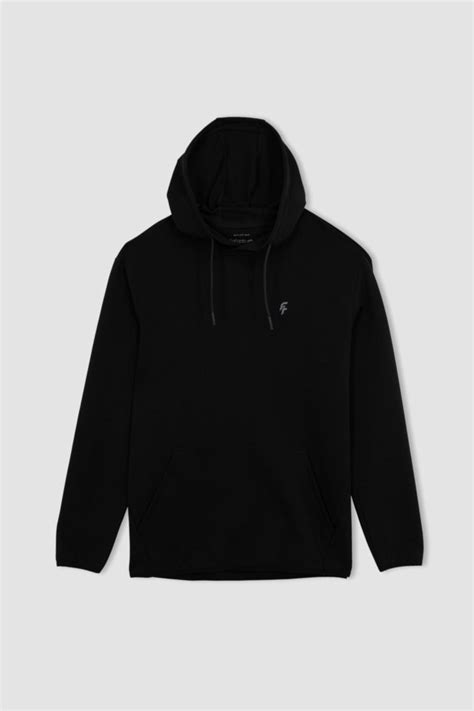 Siyah Erkek Standart Fıt Sweatshirt 2890999 Defacto