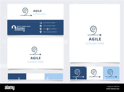Agile Logo Design With Editable Slogan Branding Book And Business Card Agile Logo Design With Editable Slogan Branding Book And Business Card