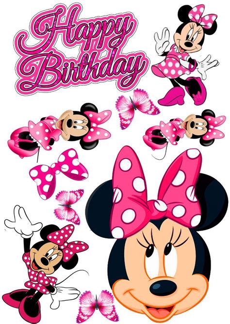 Pin By Claudia On Cake Imagenes Minnie Mouse Stickers Minnie Mouse