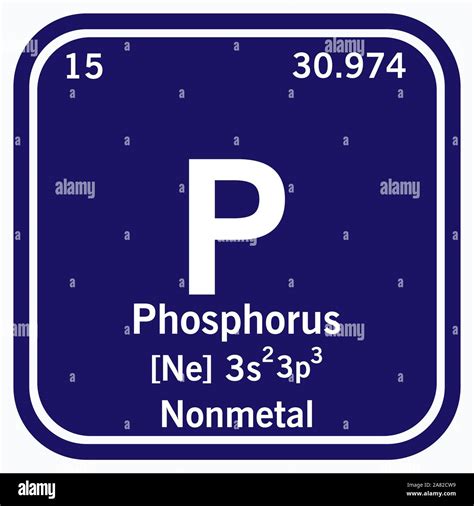 Phosphorus Periodic Table Of The Elements Vector Illustration Eps 10