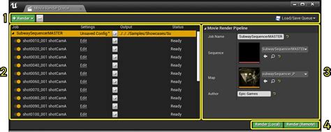 Movie Render Queue Unreal Engine 427 Documentation Epic Developer