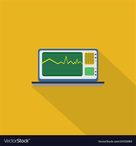 Monitoring Icon Set Great Flat Icons Royalty Free Vector