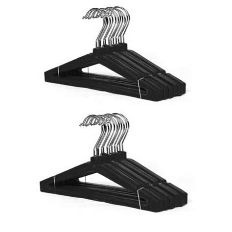 Pvc Coated Stainless Steel Lashkara Ss 306 Clothes Hanger Black