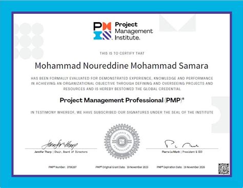 Finally The Pmp 😎 Mohammed Samara