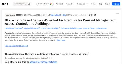 Blockchain Based Service Oriented Architecture For Consent Management