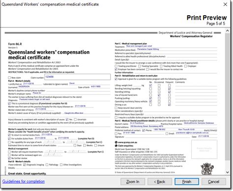 Workers Compensation Medical Certificate