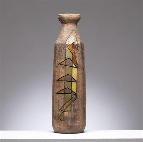 Large Stoneware Vase By Marian Zawadzki For Tilgmans Keramik 1960s