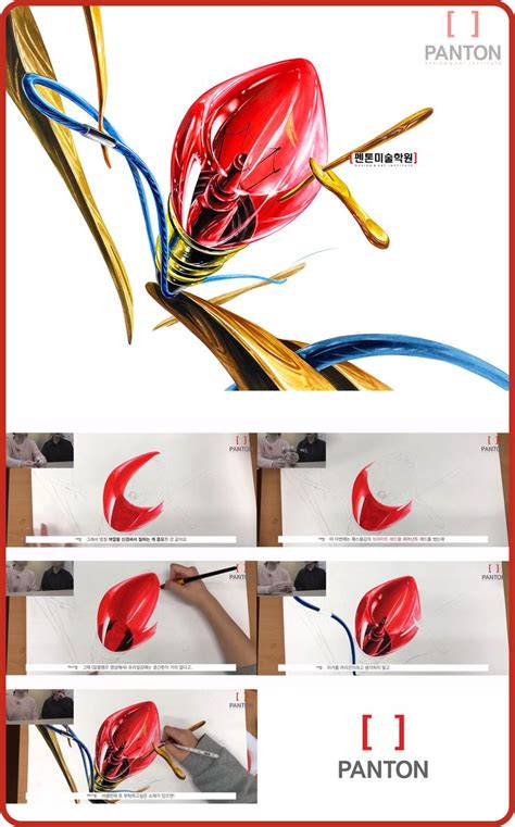 디자인펜톤 펜톤미술학원 기초디자인 꼬마 전구 머리끈 나무 포크 개체표현 색 전구 페인트 롤러 제품 스케지