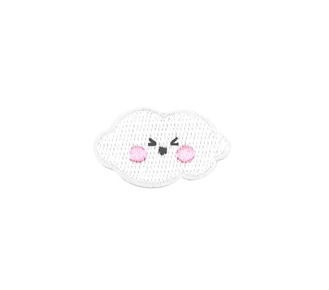 Mini Kawaii Cloud Patch Puffy Cumulus Rain Cloud Sky Iron On Applique