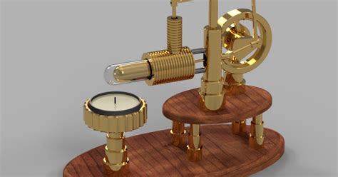 Brass Stirling Engine Autodesk Community Gallery