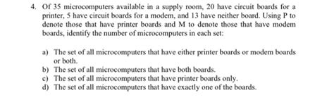 Solved Of Microcomputers Available In A Supply Room Chegg