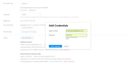 Add Credentials To A User Profile Hub