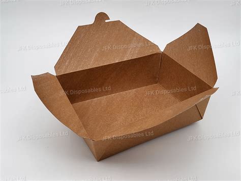 3 Biopak 66oz Kraft Paper Container Jfk Disposables