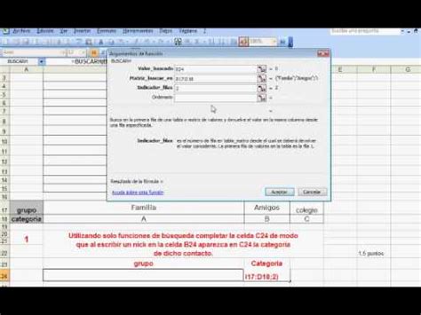 video tutorial excel buscarv buscarh en español YouTube