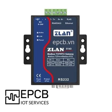 Bộ chuyển đổi RS Modbus RTU sang TCP IP Ethernet ZLAN