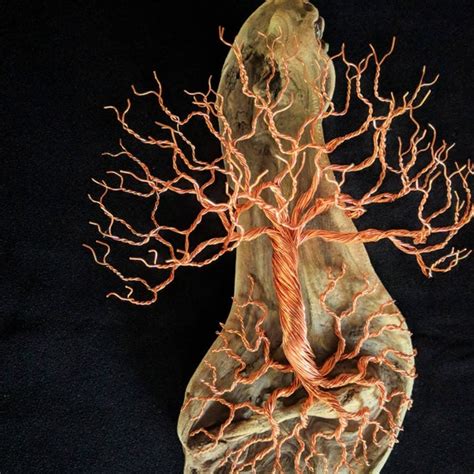 Copper Wire Tree Etsy
