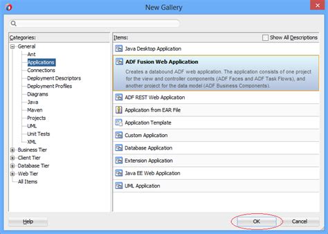 Steps To Create A ADF Fusion Web Application Using ADF Business Components O Planning Org