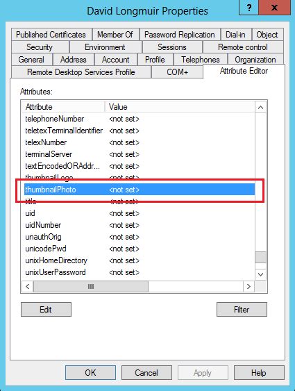 how to use active directory user photos in windows 10