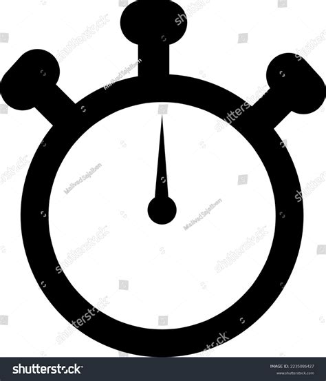 Stopwatch Vector Icon Timer Icon On Stock Vector Royalty Free 2235086427 Shutterstock